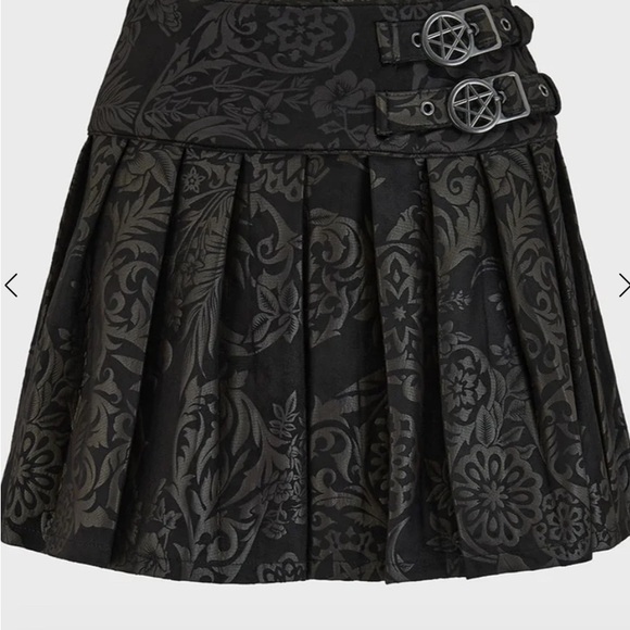 Killstar | Skirts | Killstar Bat Girl Skirt Black Lily Sz L Goth ...